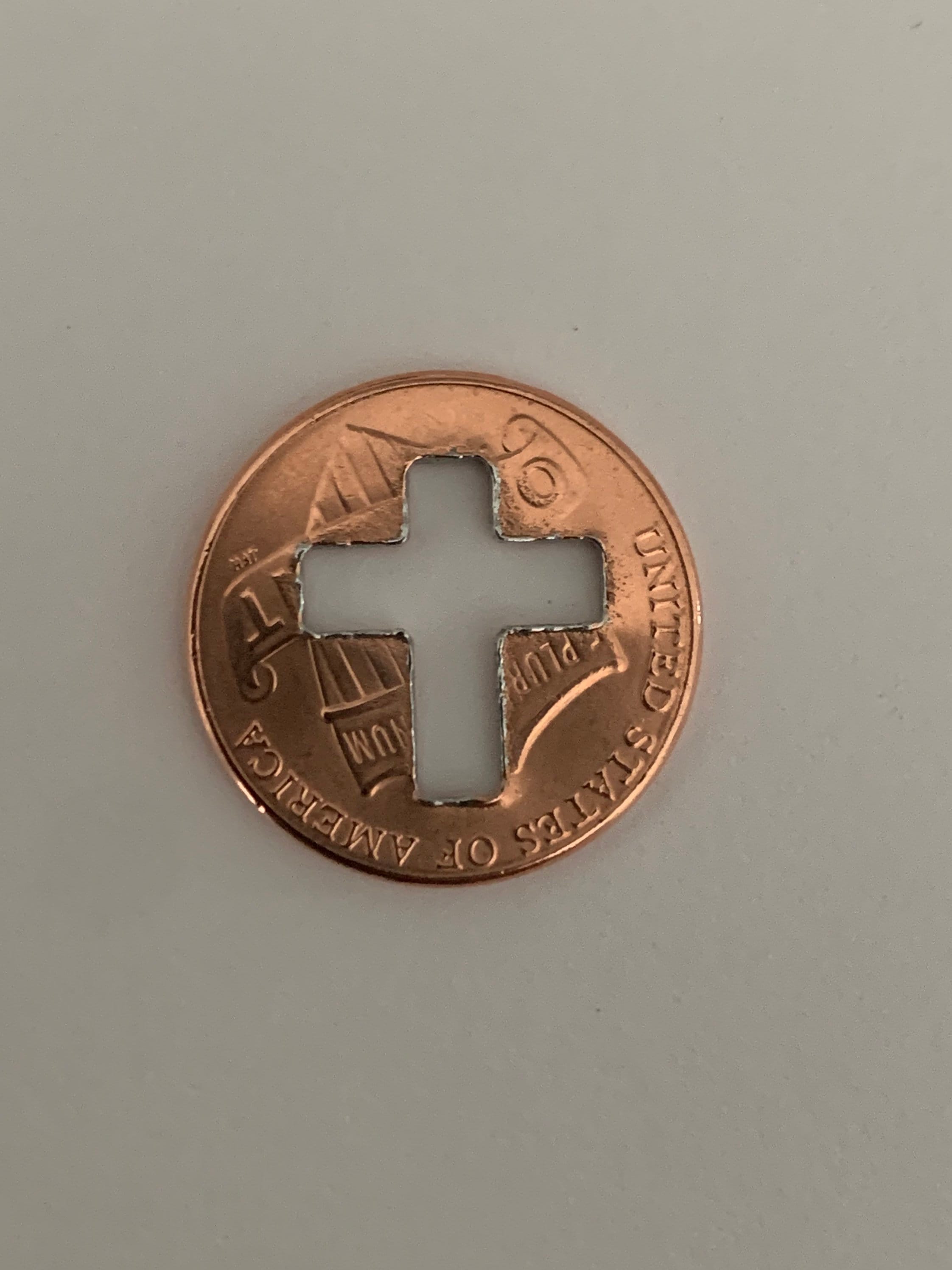 50 Cross Cut Pennies With Cross Cut Out Penny Pennys From Heaven Lucky ...