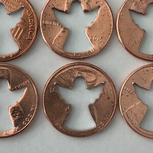 25 Angel Cut Pennies With Angel Cut Out Penny Pennys From Heaven Lucky ...