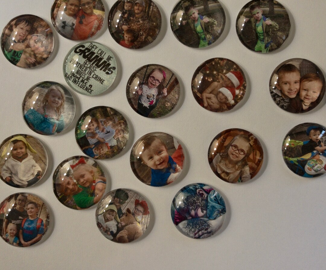 Custom Glass Photo Magnets Personalized Photo Crystal Clear Glass ...