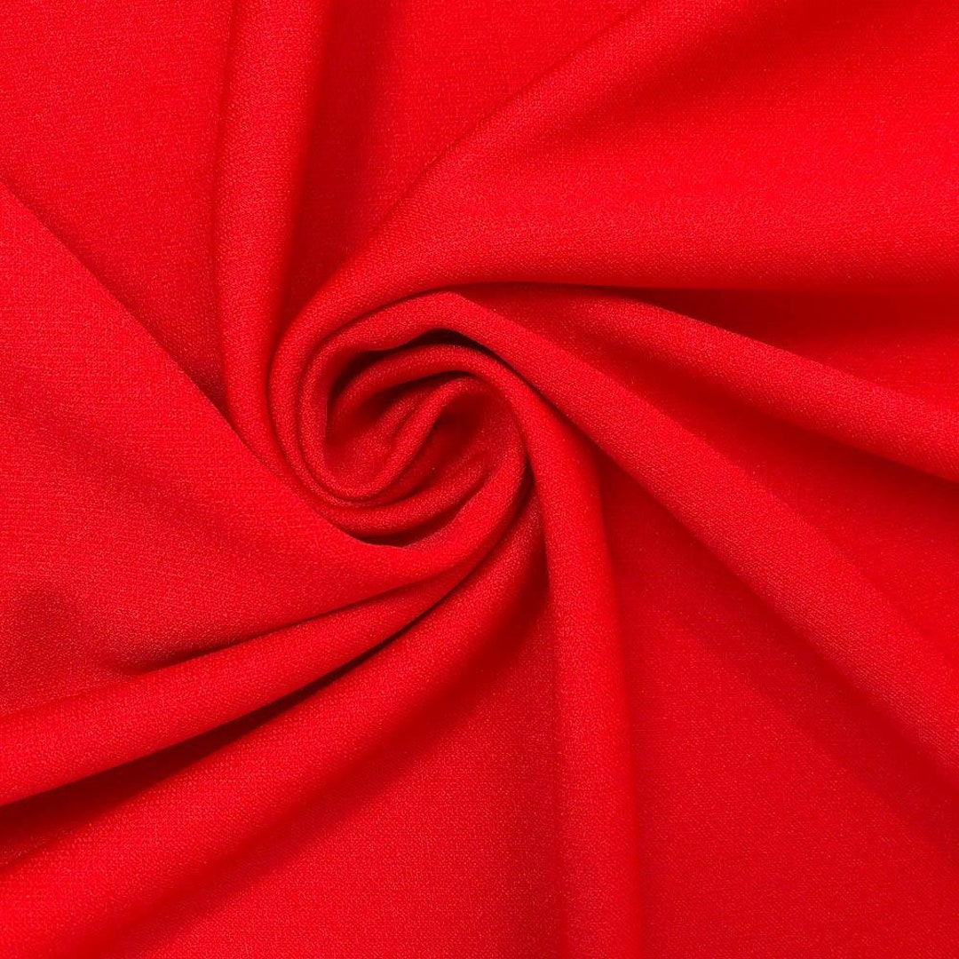 Red Polyester Scuba Stretch Knit 60 Wide Face Masks, Drapes, Apparel ...