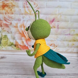 Grasshopper Crochet Pattern Amigurumi Insect Toy Pdf Tutorial - Etsy