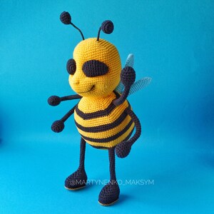 Bee Crochet Pattern – Bumblebee Amigurumi Insect Toy – Cute DIY Plush ...