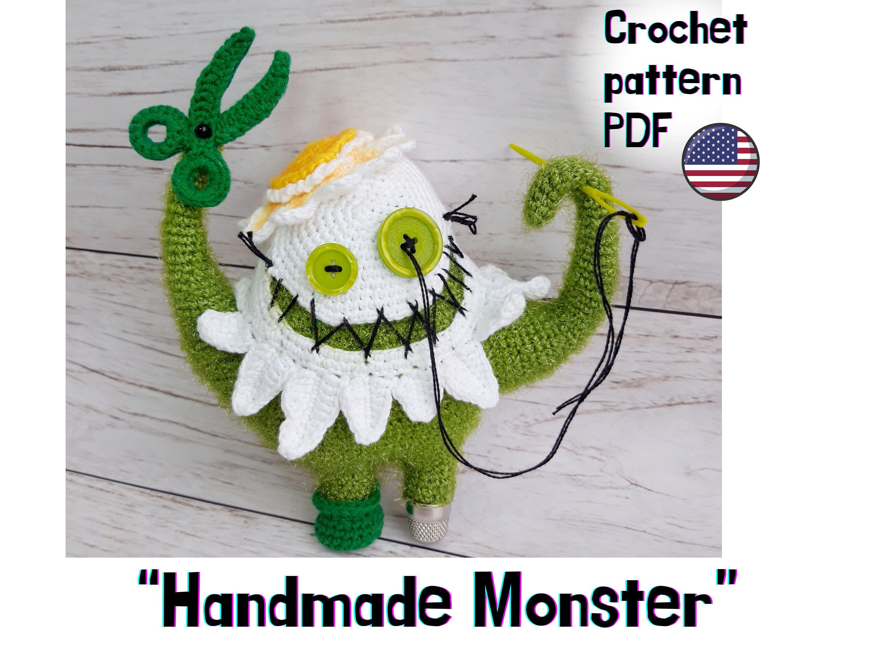 Handmade Monster / Crochet Pattern - Etsy
