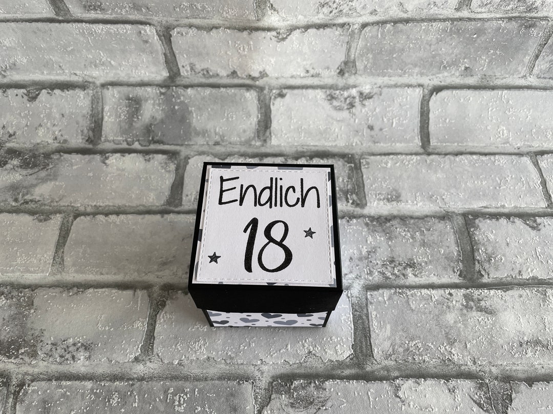 18th Birthday Explosion Box Age Gift Congratulations Heart - Etsy