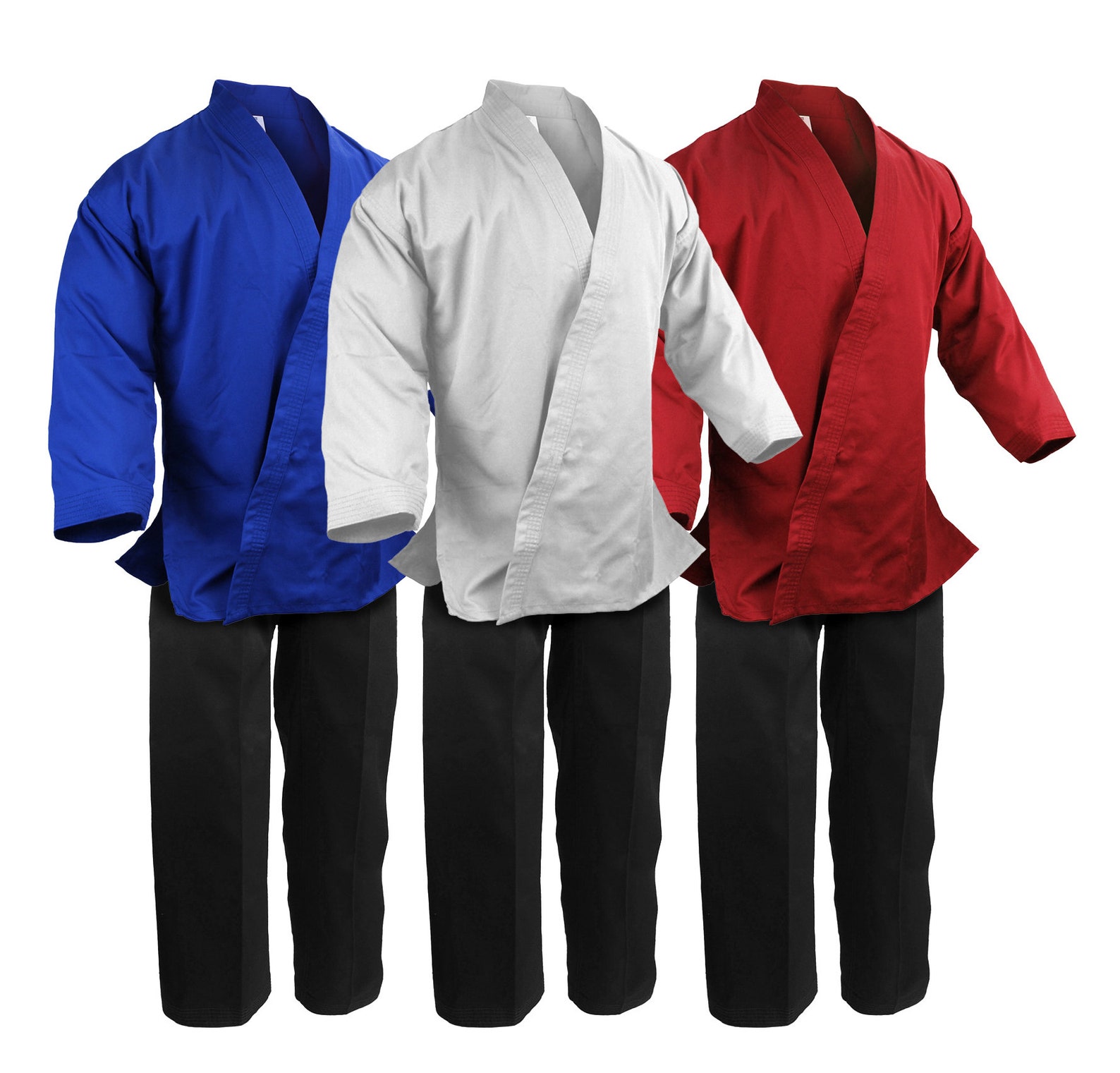 Karate Uniforms Gi With Black Pants, Master Instructor Martial Arts ...