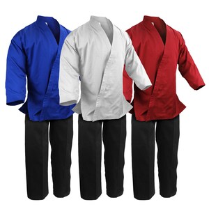 Karate Uniforms Gi With Black Pants Master Instructor Martial - Etsy
