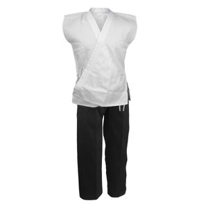 Karate Sleeveless Uniform Gi, Martial Arts Lightweight Open Top Karate ...