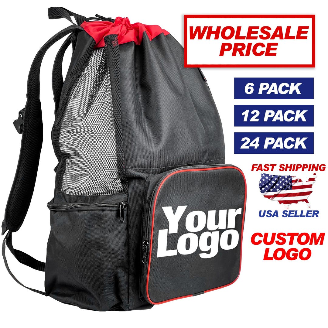 Custom Logo Backpack Equipment Large Sports Bag Gym Athletic Training ...