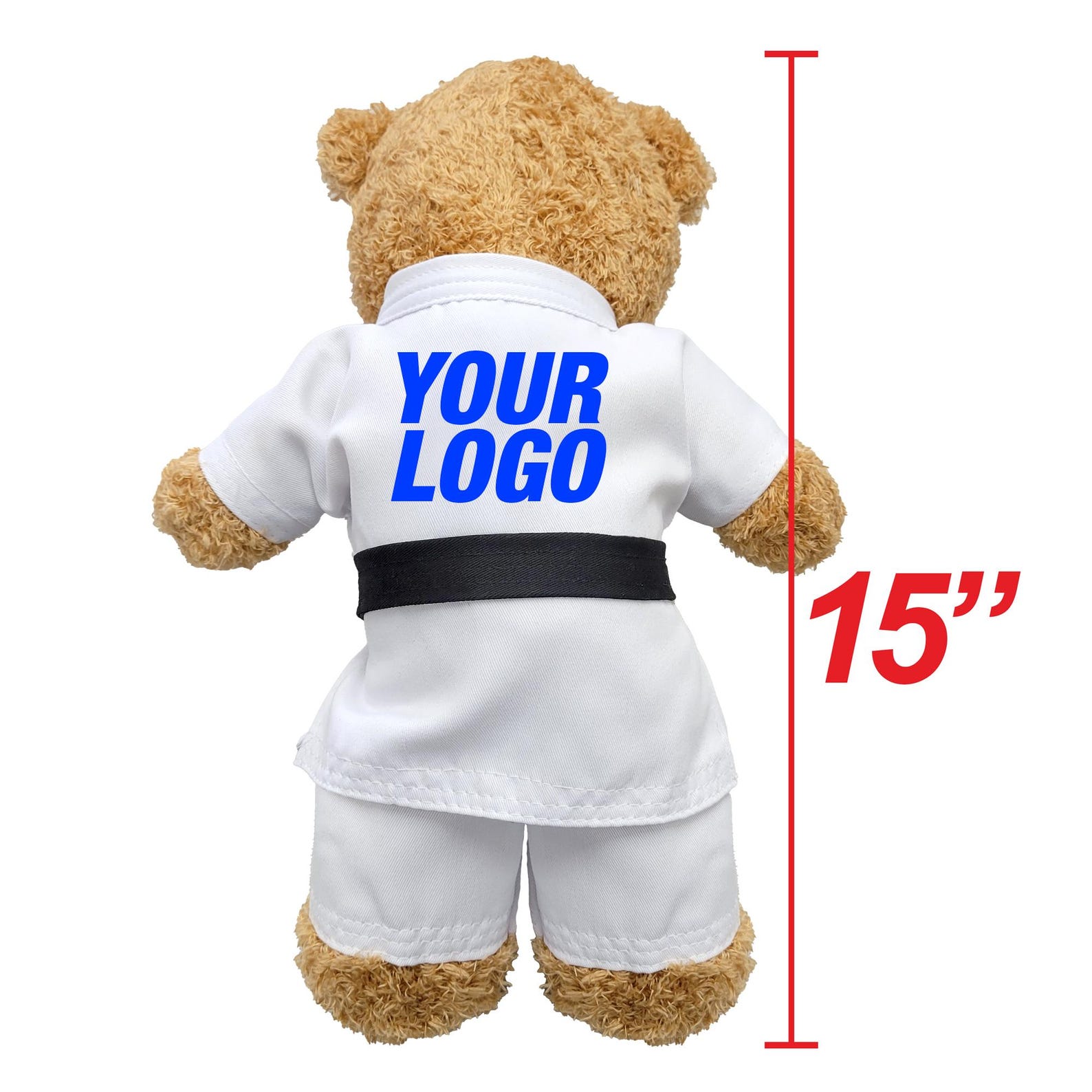 Custom Printed Karate Stuffed Bear Martial Arts Plush Stuffed Animal ...