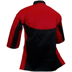 Karate Uniforms Gi Black Red Two Tone Uniform Master Instructor Martial ...
