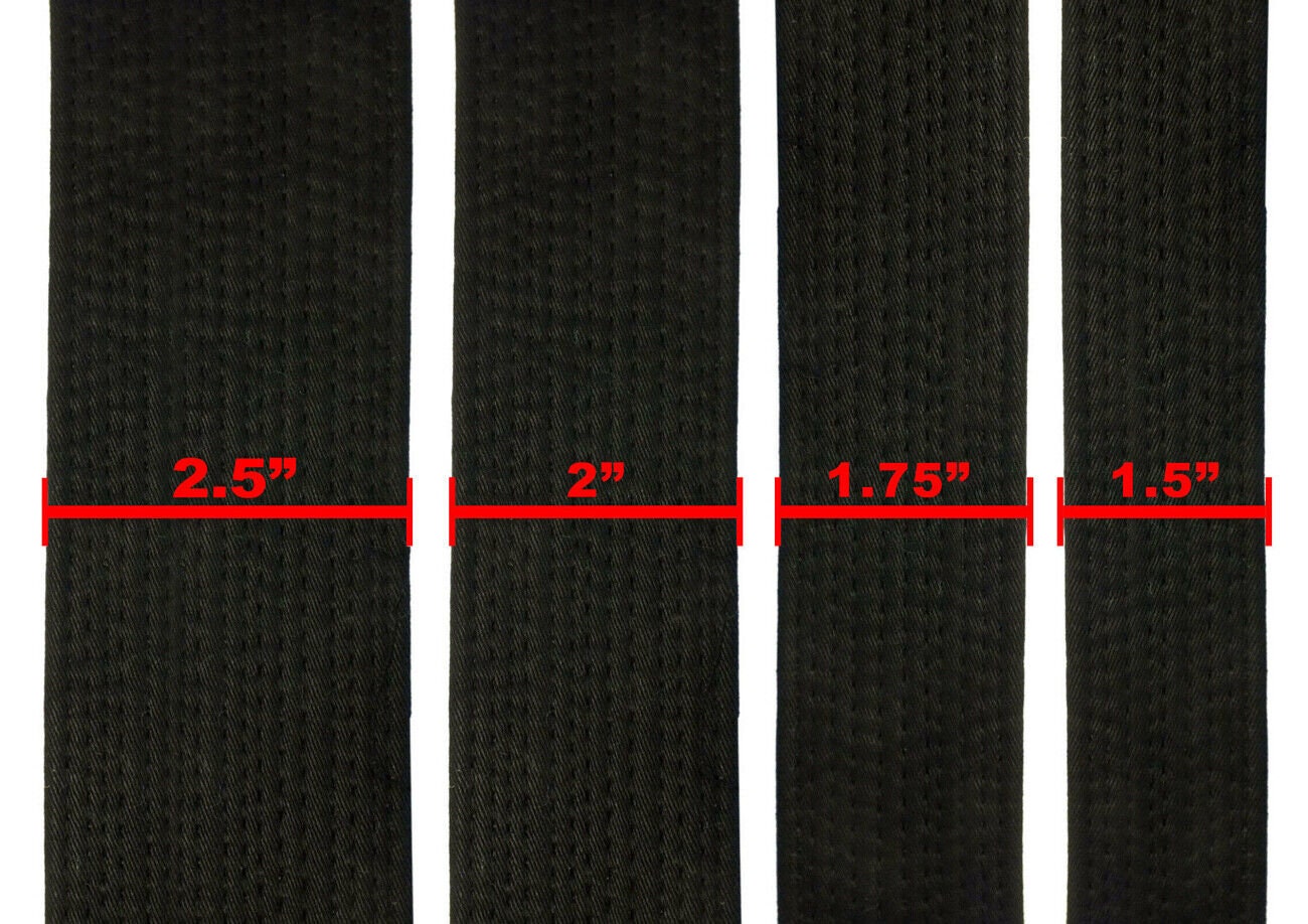 Martial Arts Black Belt Embroidered Custom Belts Karate Taekwondo Jiu ...