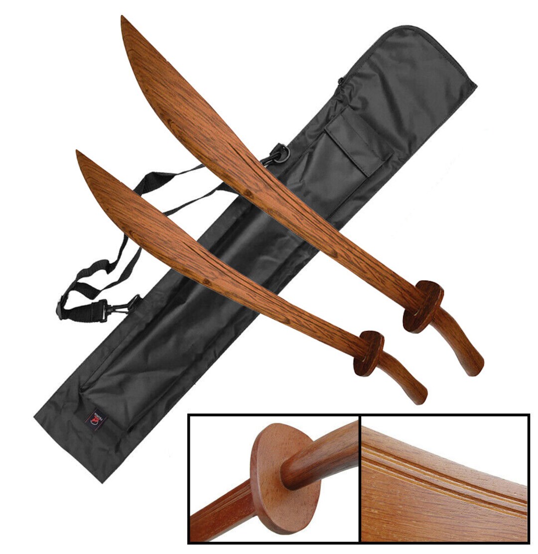 Chinese Broad Sword Wooden Kung Fu Sword Martial Arts Training Chinese ...
