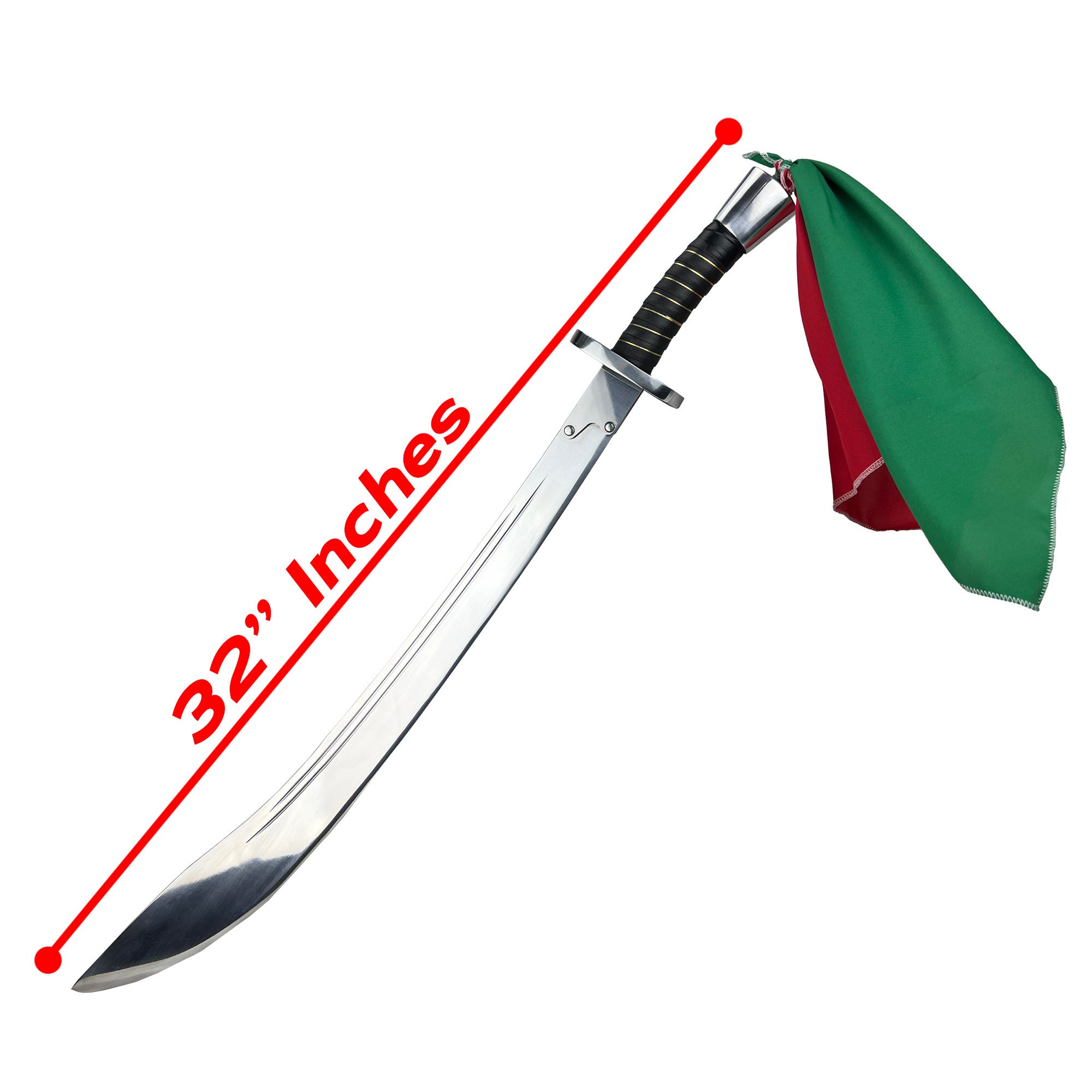 32" Broad Sword Aluminum Blade Unsharpened Chinese Kung Fu Tai Chi ...