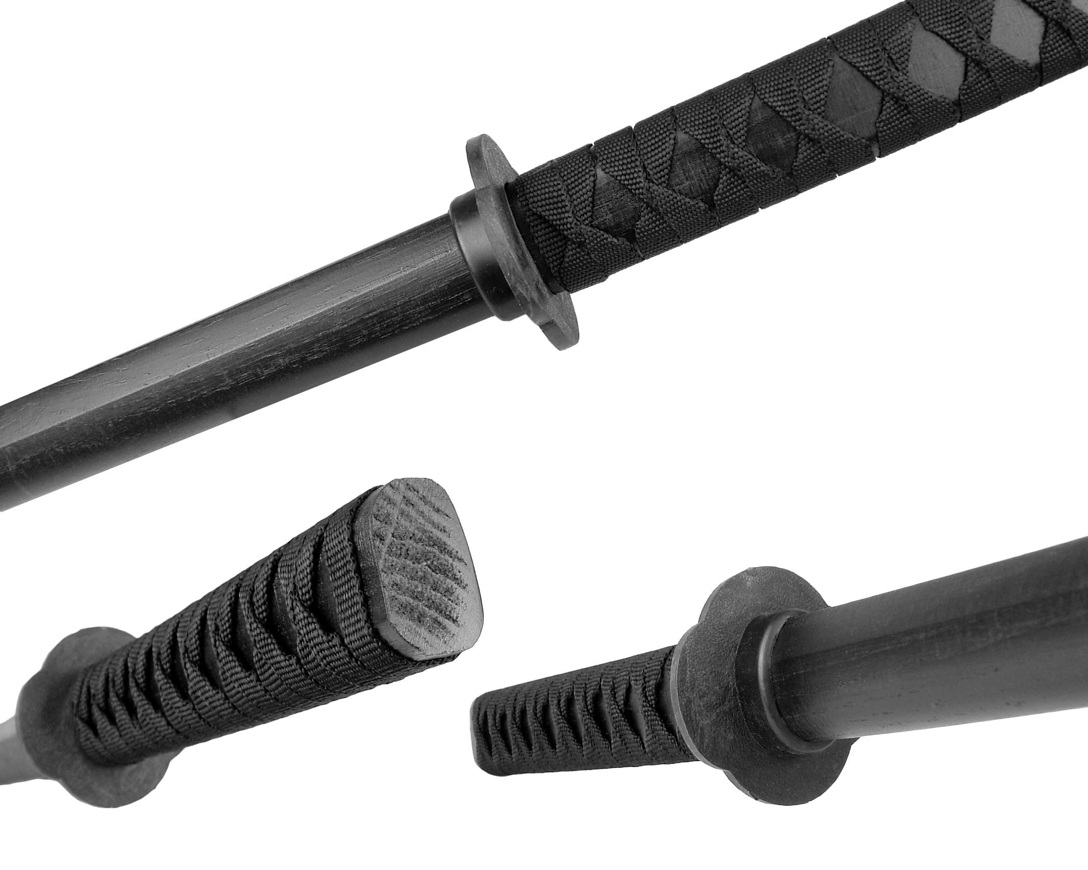 39" Black Bokken Wooden Sword Japanese Kendo Katana Wood Training Boken ...