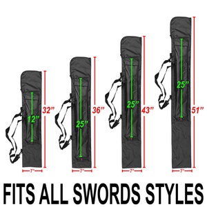 Deluxe Canvas Sword Carrying Case Sword Bag Martial Arts Weapons Case ...