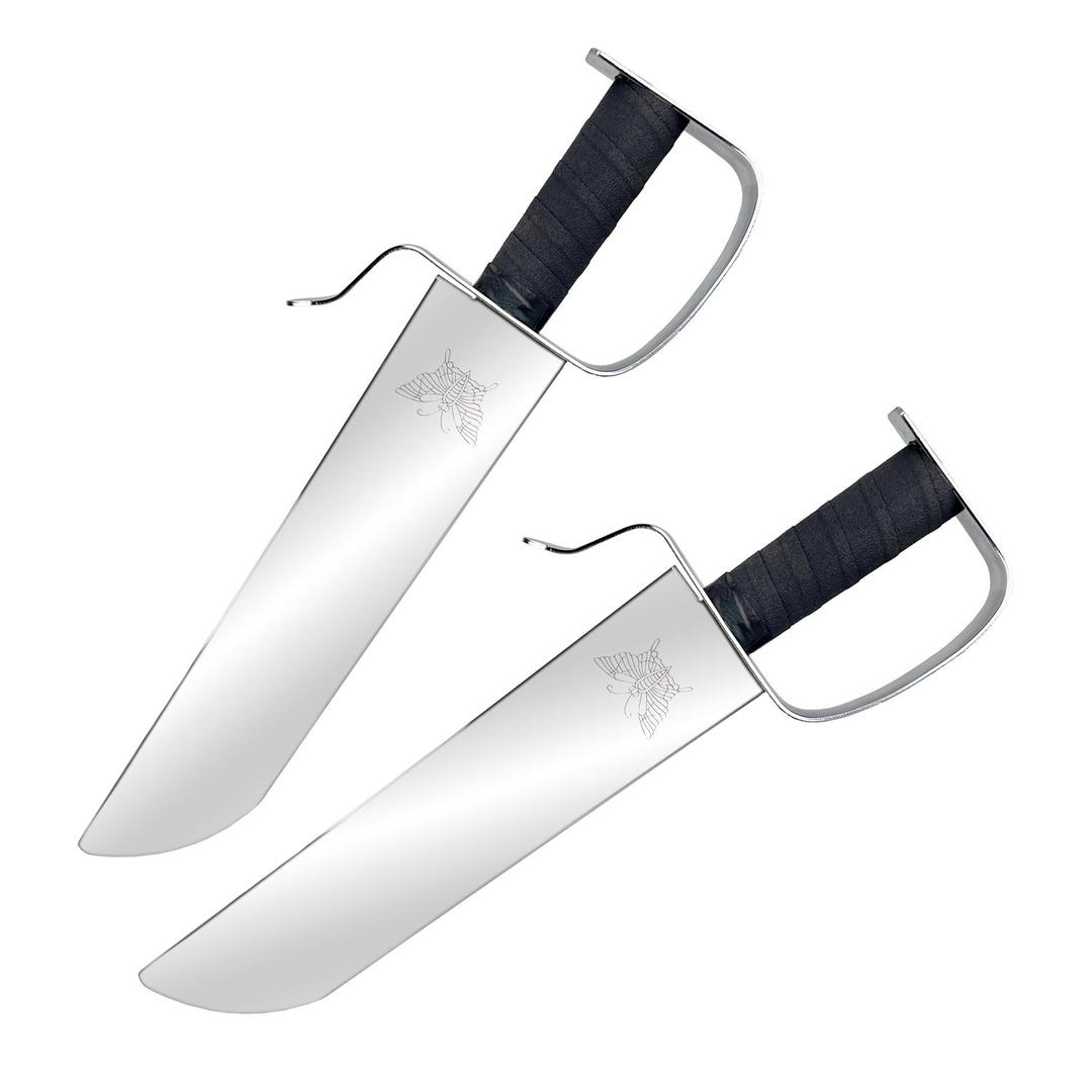 Butterly Swords Steel Twin Sword Wing Chung Training Kung Fu Shaolin ...