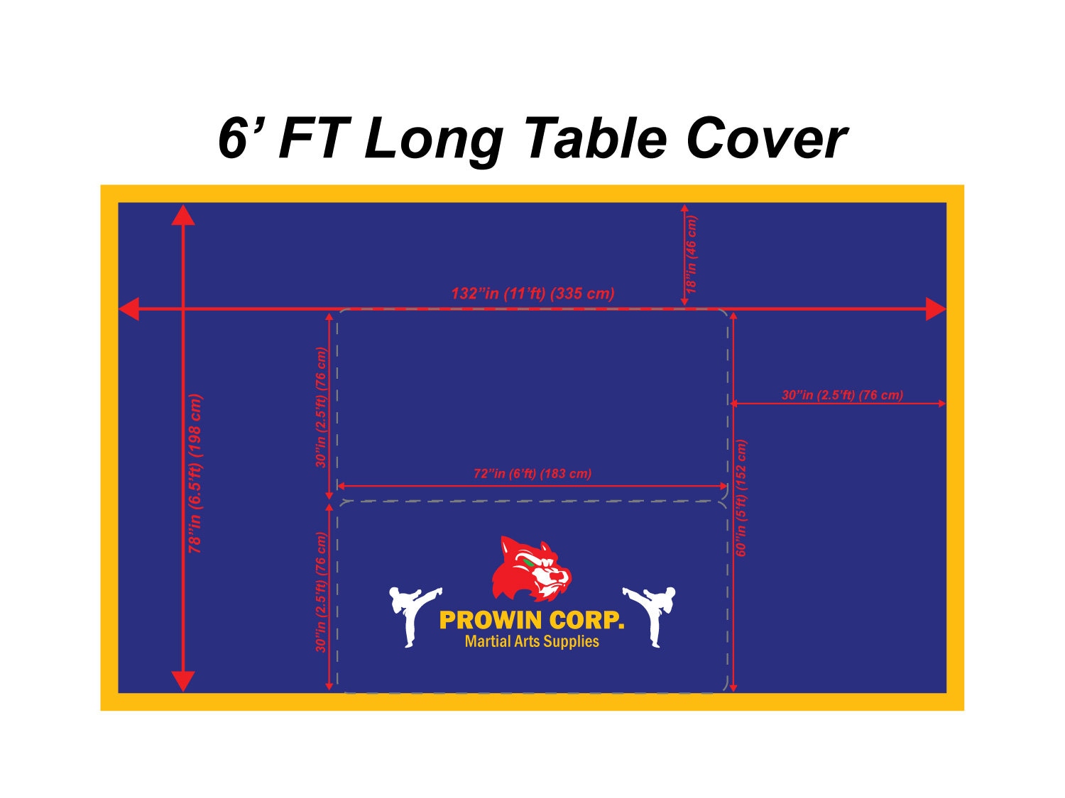 Custom Logo Table Cover, Embroidery Premium Velvet With Tussle ...