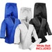 Taekwondo V-neck Uniforms Gi Black Red Two Tone Uniform Master ...
