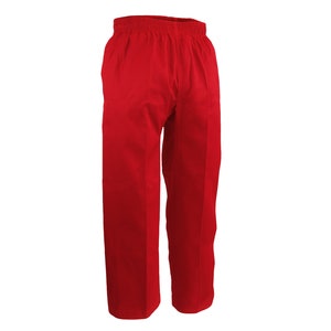 Martial Arts Pants, Karate Taekwondo TKD Tang Soo Do TSD Gi Elastic ...
