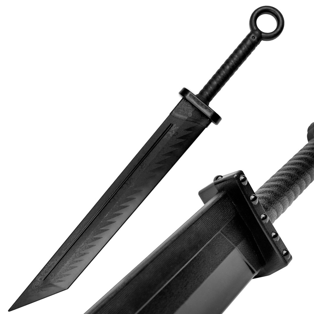Black Fantasy Sword Polypropylene Sword Cosplay Final Fantasy Martial ...