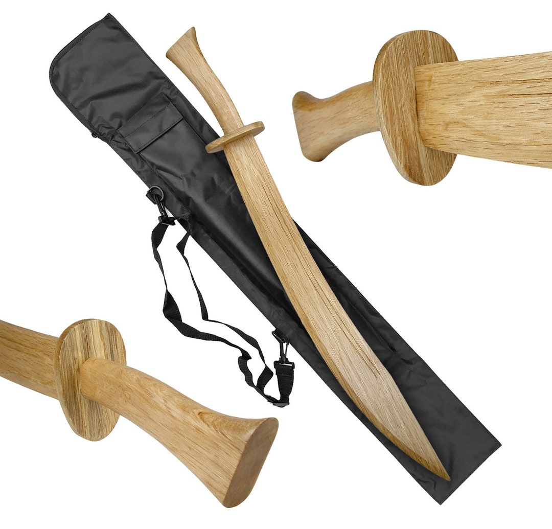 Chinese Broad Sword Wooden Kung Fu Sword Martial Arts Training 32.5 ...