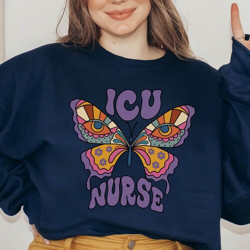 ICU Nurse Sweatshirt Intensive Care Unit Gift for Nurses | Etsy