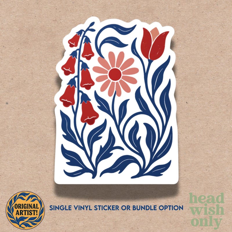 Flocked Stickers - Etsy