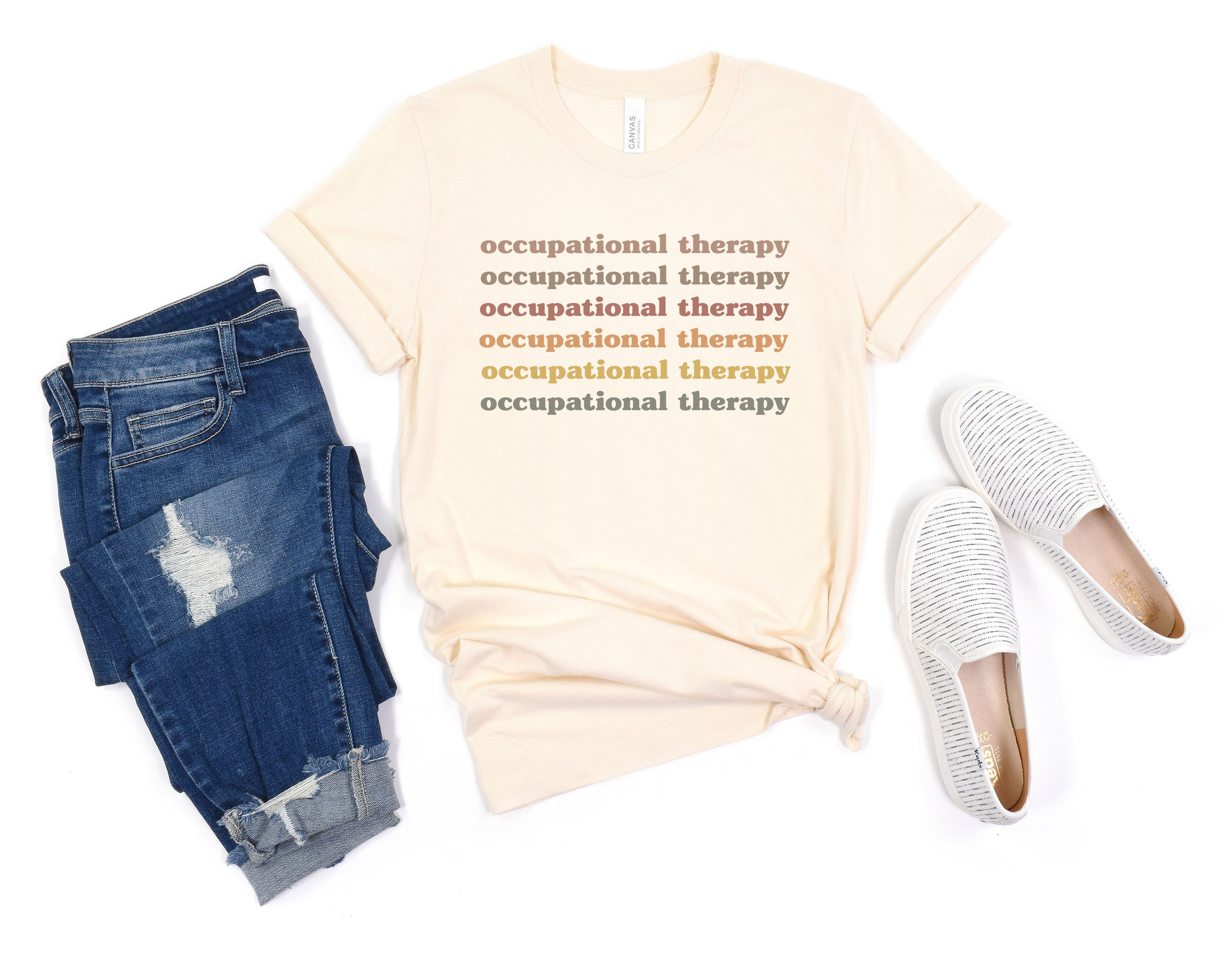 Occupational Therapy Boho Rainbow Tshirt OT Graduation Gift - Etsy