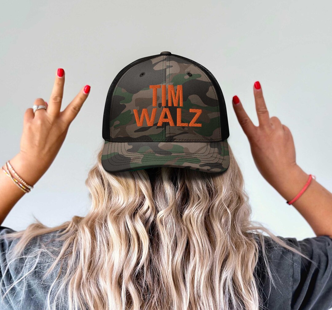 Tim Walz Camo Hat, Harris Walz Camouflage Trucker Hat, Kamala Harris ...