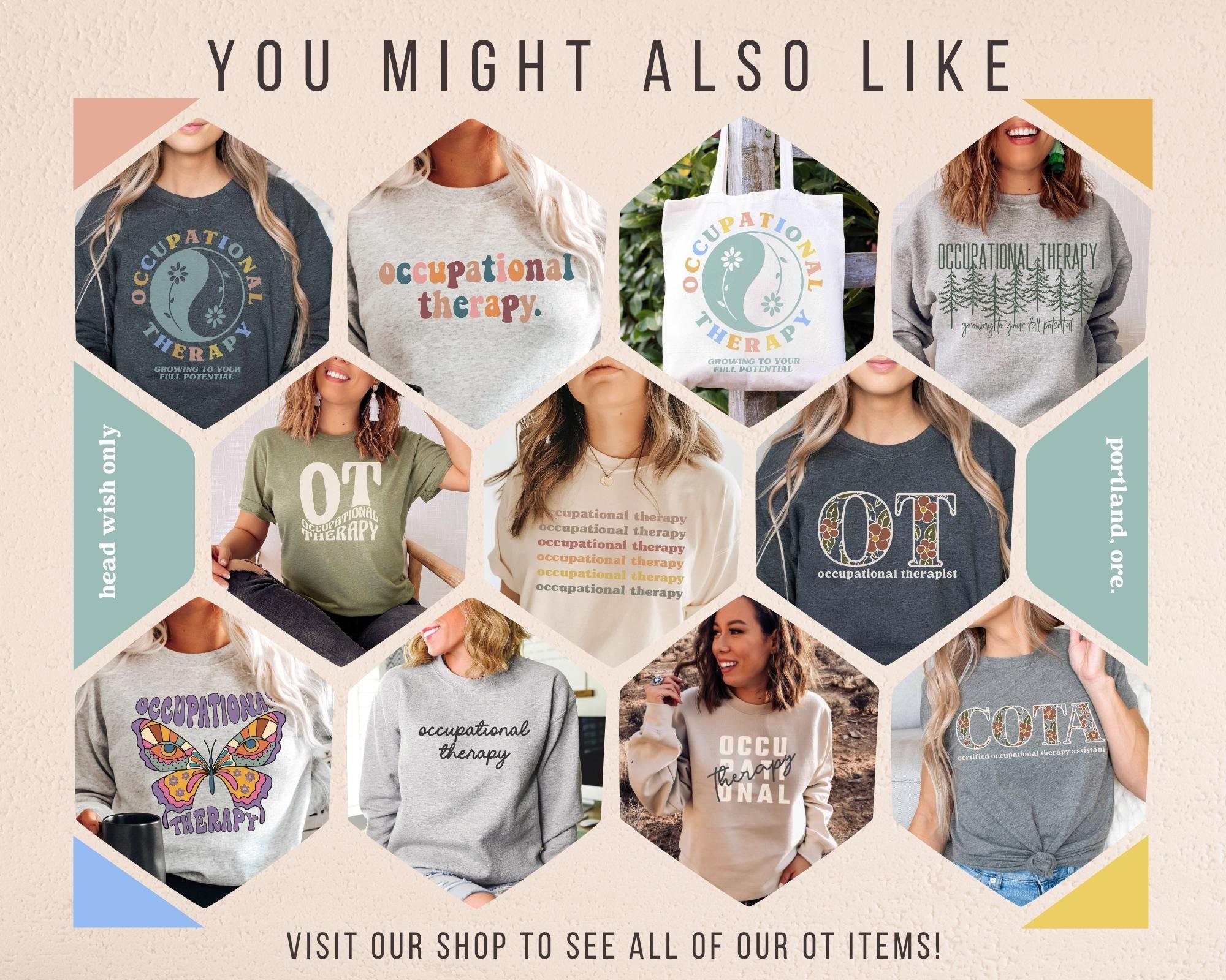 Occupational Therapy Boho Rainbow Tshirt OT Graduation Gift | Etsy