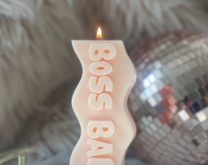 Boss Goddess Soy Candle, Boss Candle, Boss Babe Candle, Pillar Candle ...