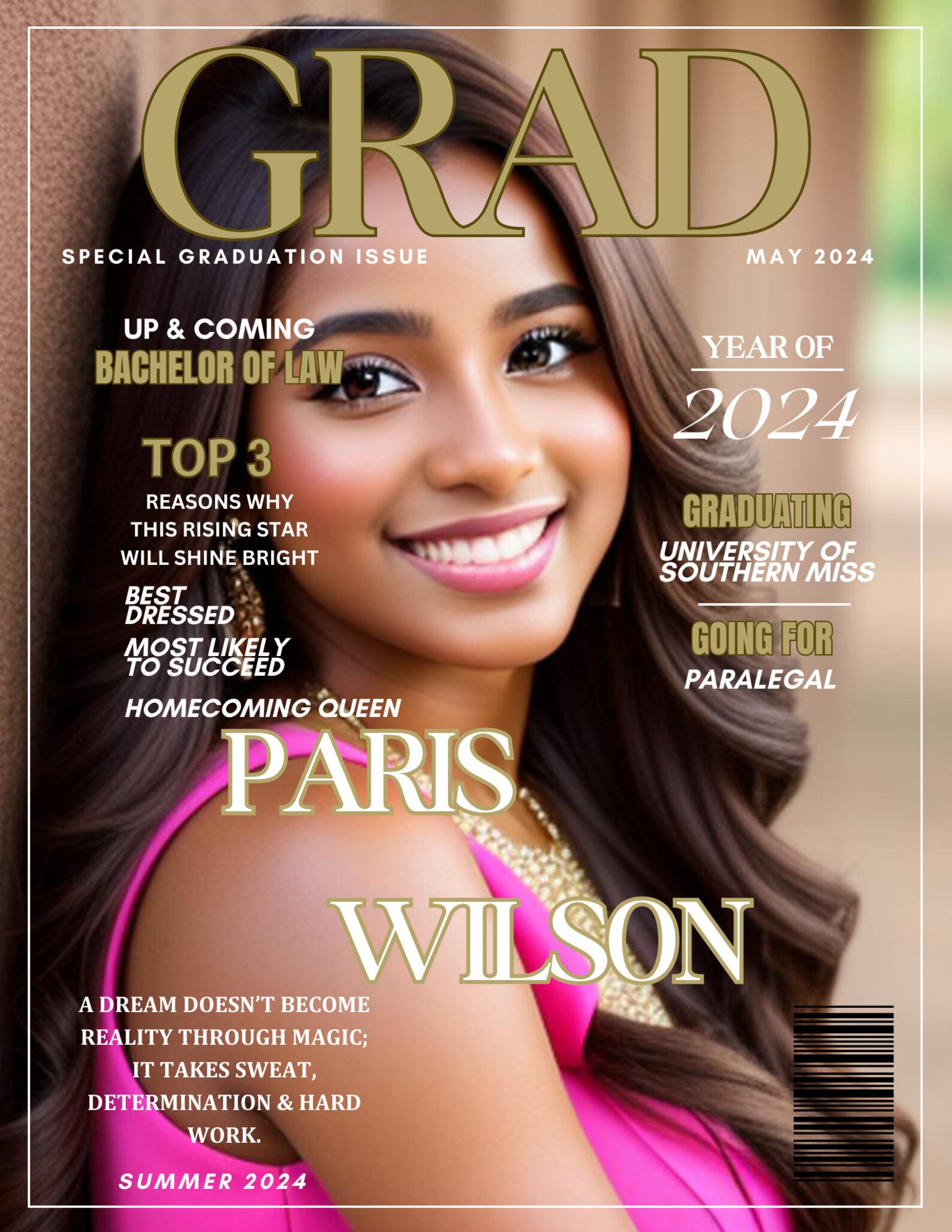 GRAD MAGAZINE COVER Paris-2024 - Etsy