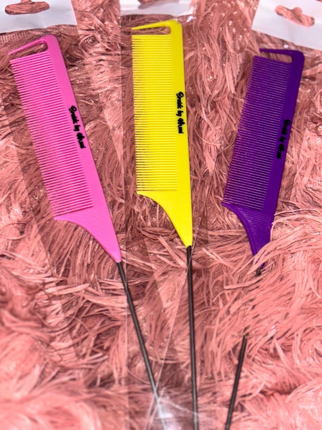 Carbon Fiber Rat Tail Parting Combs - Etsy
