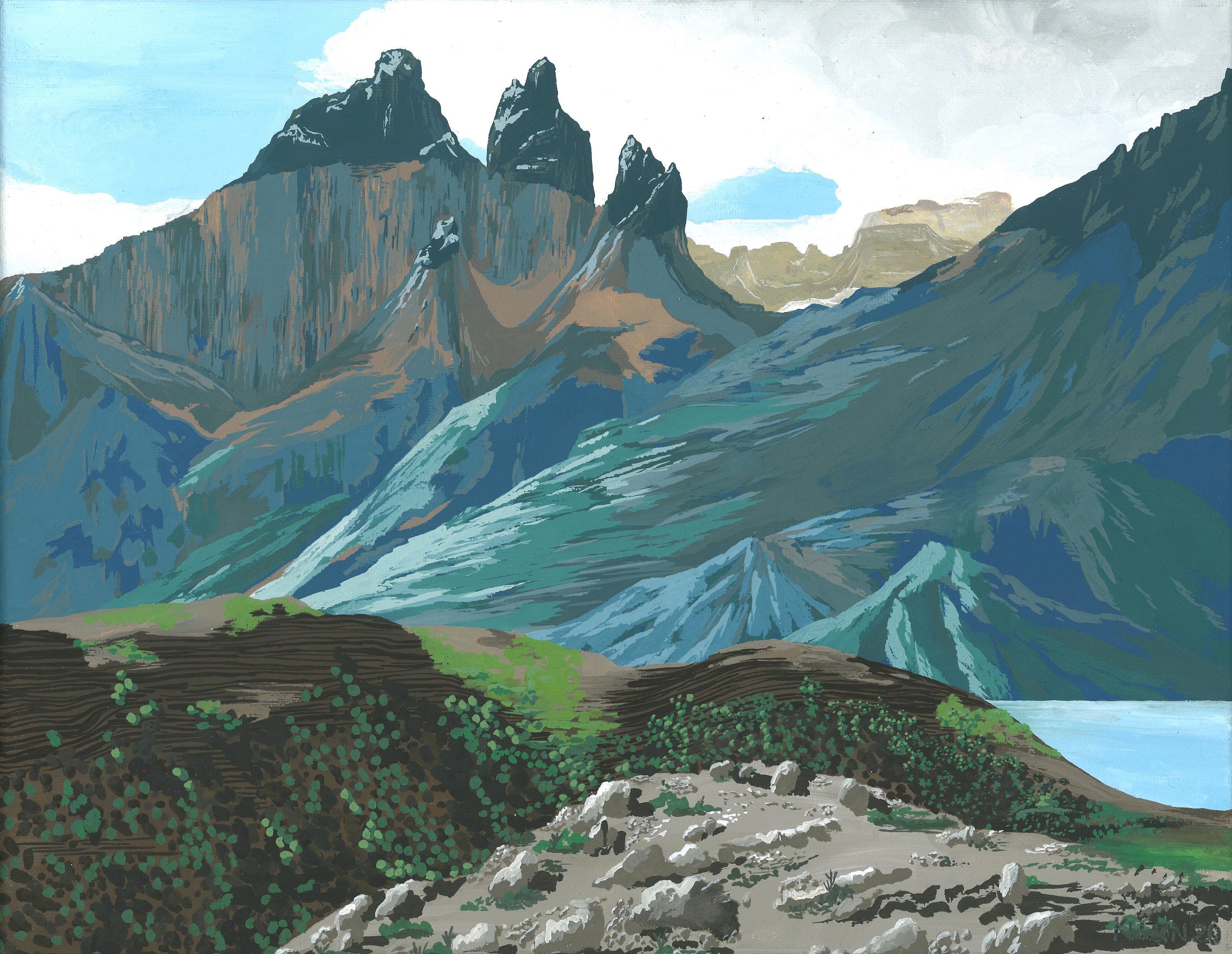 Patagonia Landscape PRINTABLE Art - Perfect Digital File - Etsy