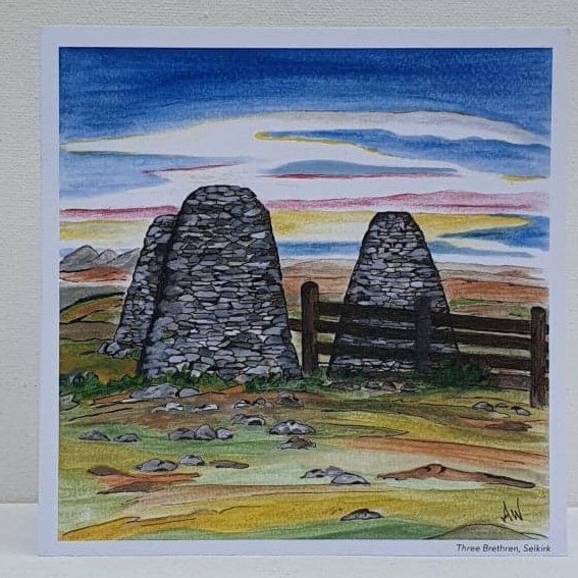 Scottish Borders Landmark Pack of 4 Cards ( From Original Paintings ...