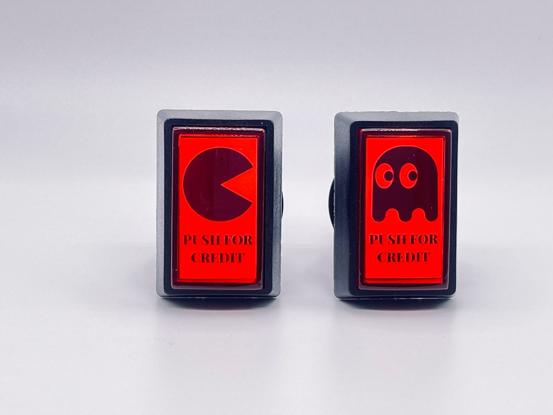 PAC-MAN Arcade1up LED Coin Door/credit Buttons - Etsy