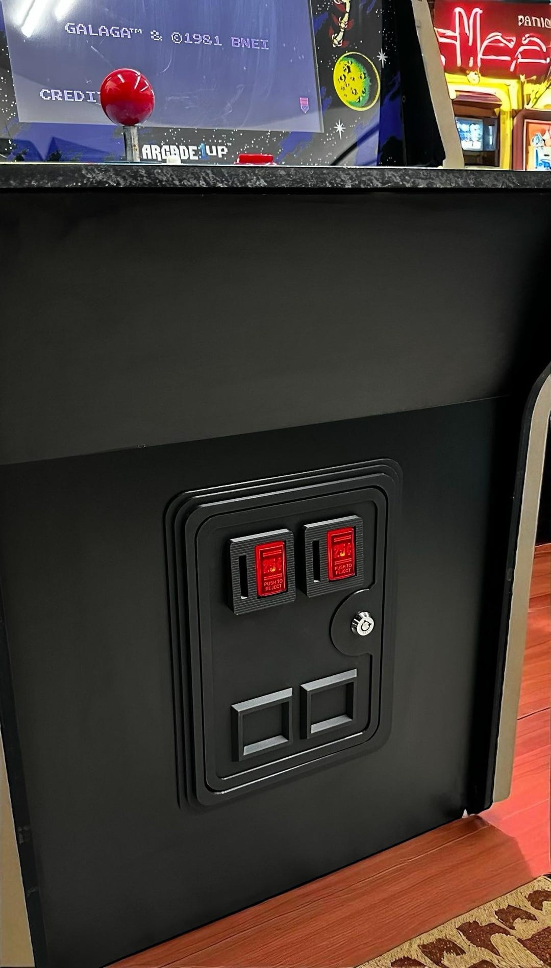 Authentic 3D Printed Arcade Coin Door With LED Credit Buttons ...