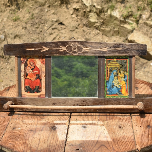 Primitive Mirror - Etsy