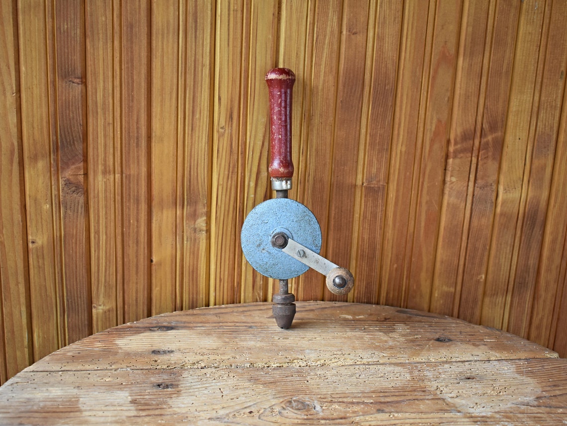 Vintage Hand Drill Primitive Drill Hand Drill Tool - Etsy Australia