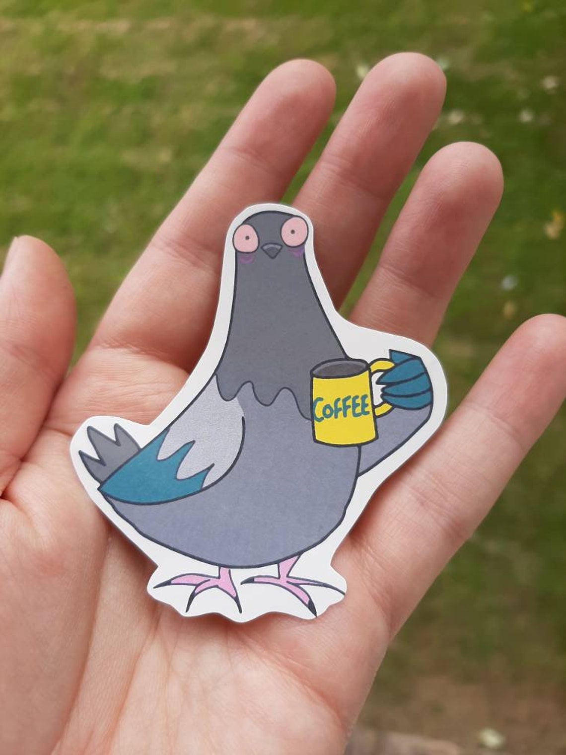 Adorable pigeon stickers kawaii stickers stationery for | Etsy