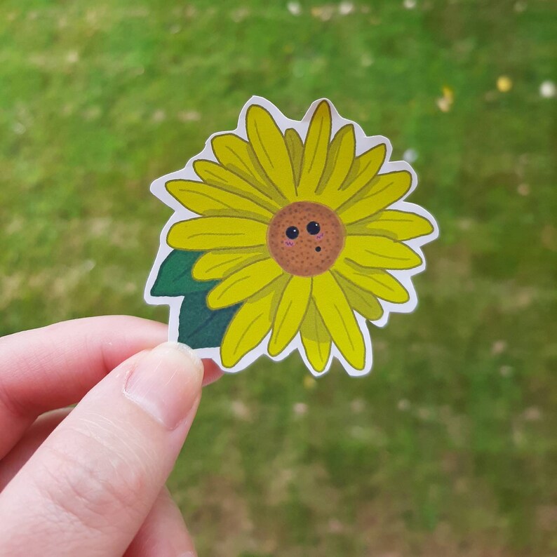 Cute Flower Stickers, Kawaii Stickers, Vinyl Stickers, Stationery for ...