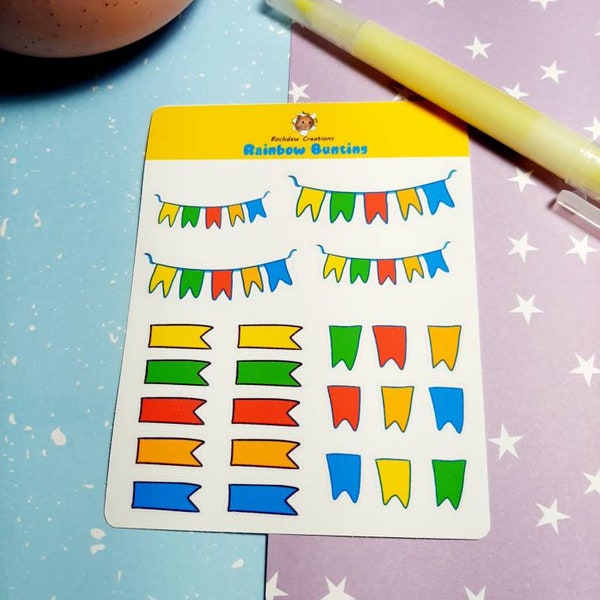 Bunting Sticker - Etsy