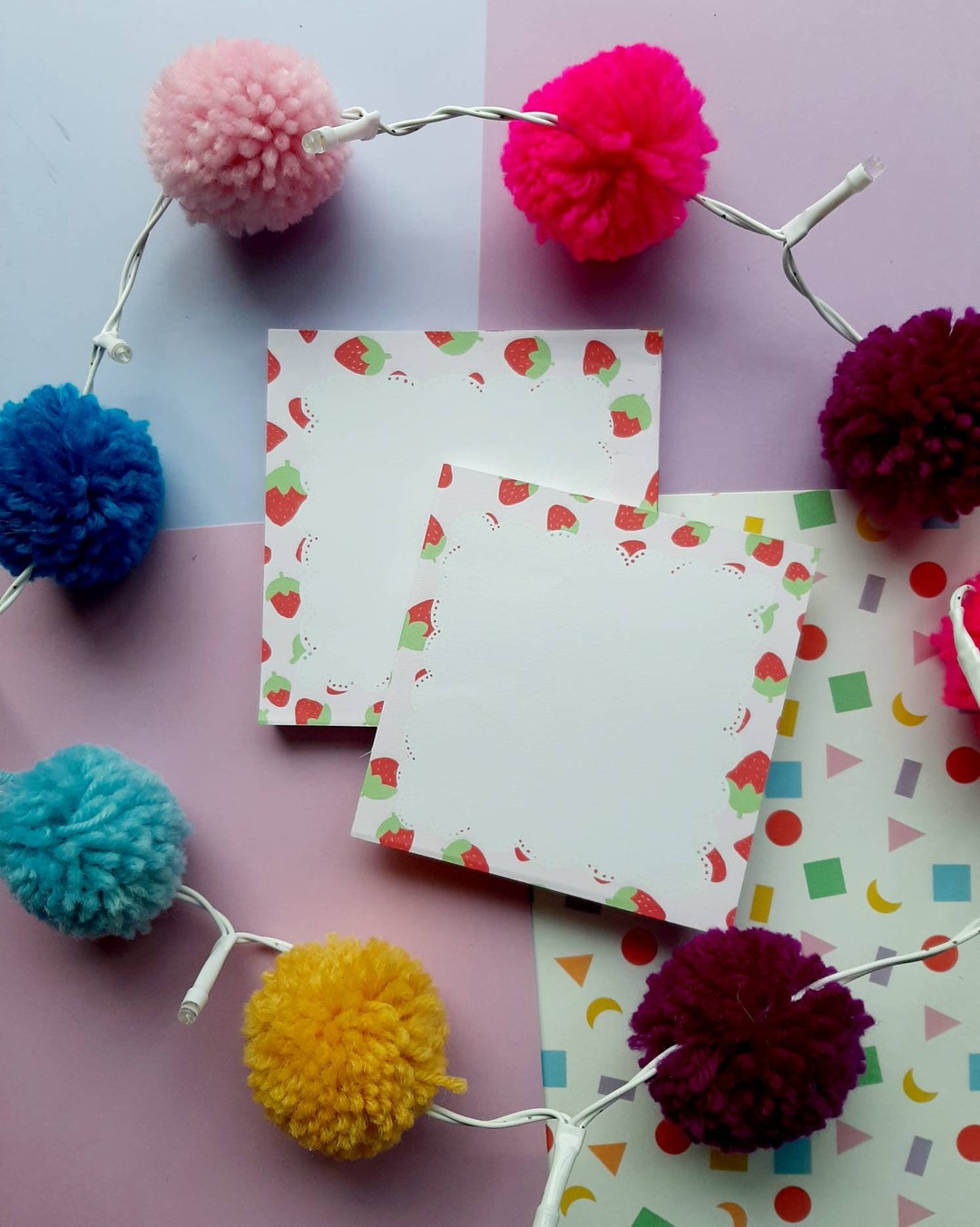 Strawberry Notepad, Strawberries, Summer Fruit, Sweet Treats, Pink ...