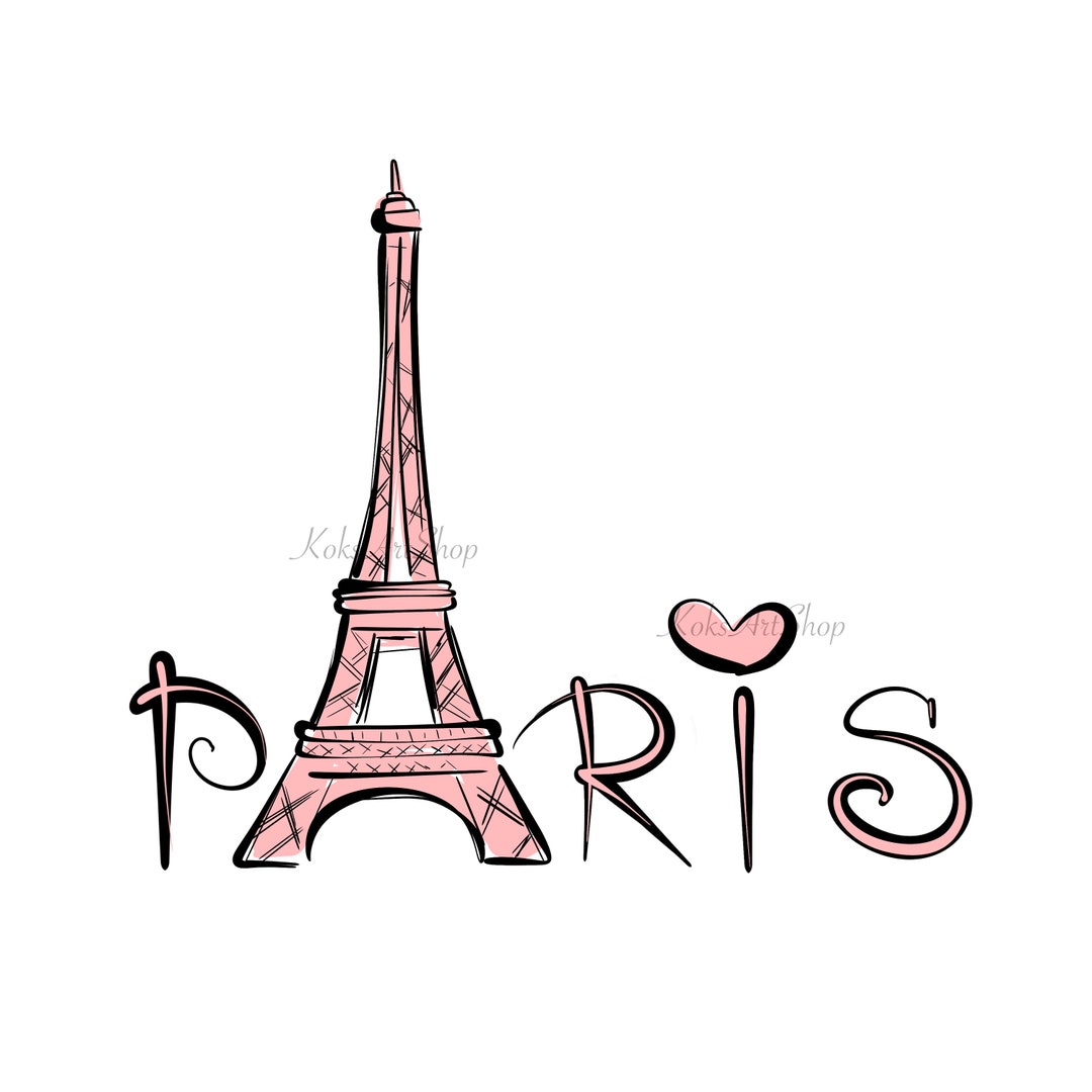 Eiffel Tower, Eiffel Tower Clipart, Eiffel Tower Illustration, Fashion ...