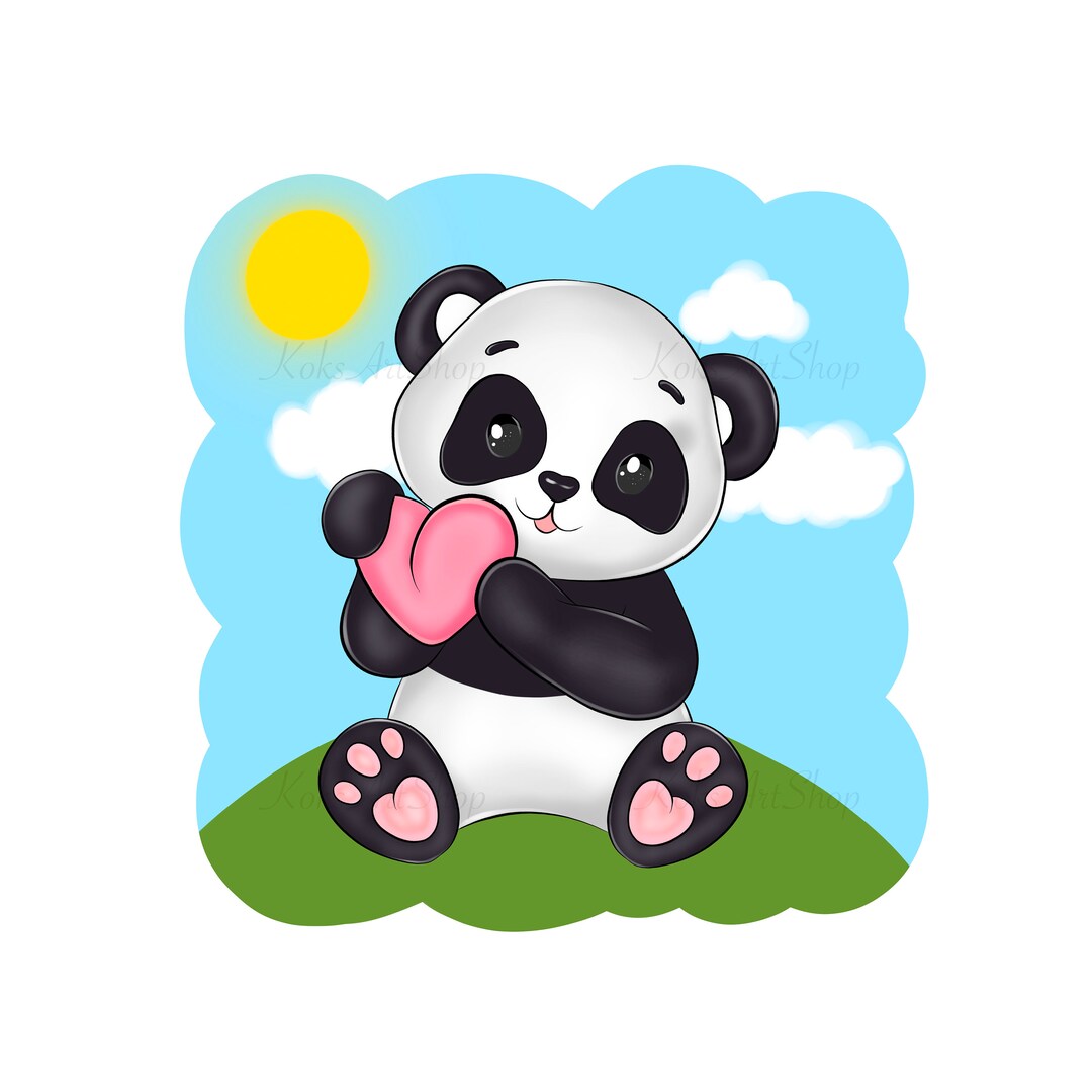 Panda Clip Art Panda Clipart Baby Shower Panda Baby Shower - Etsy New ...