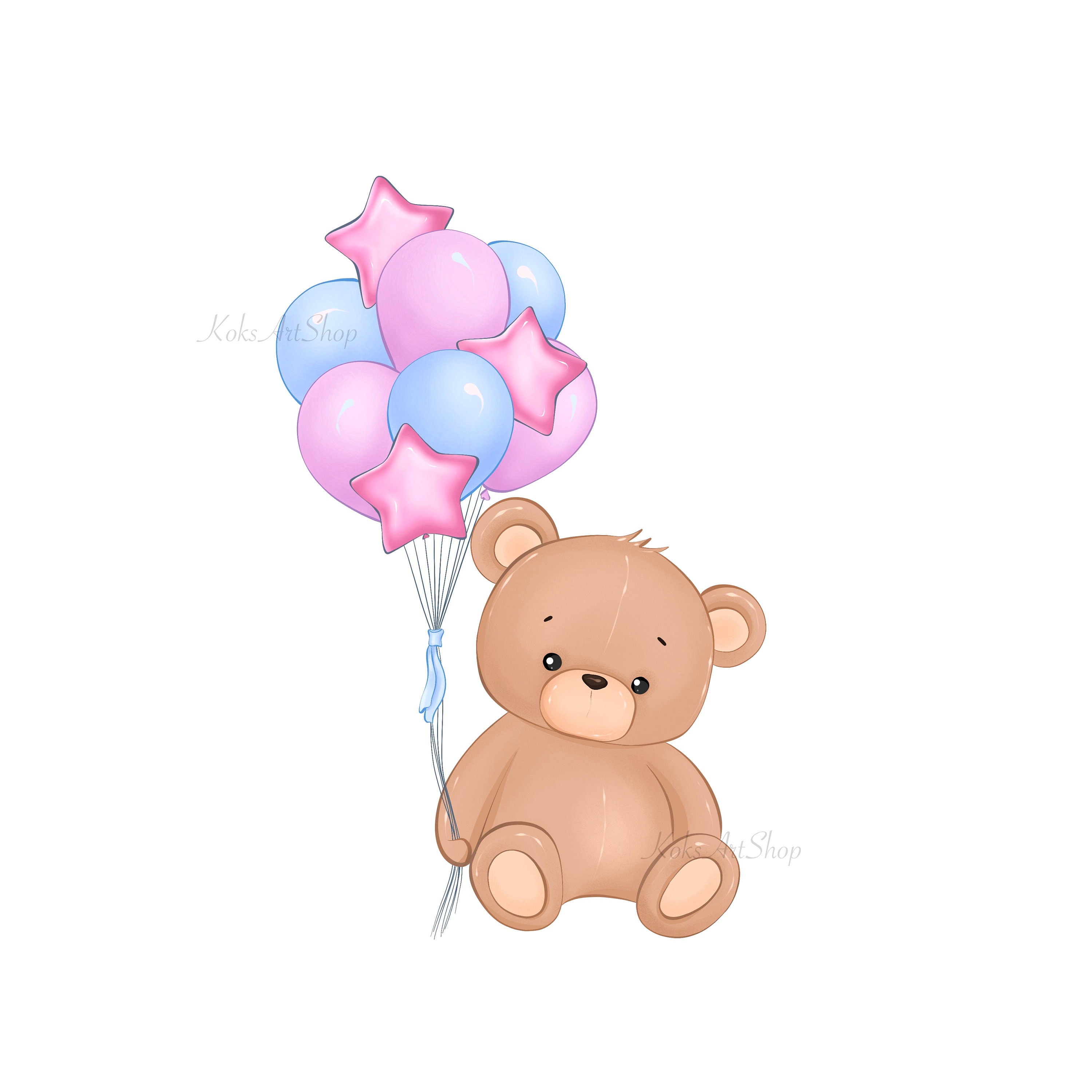 Teddy Bear PNG Teddy Bear Clipart Gender Reveal Invitation - Etsy Ireland