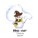 Snowman Clipart, Snowman PNG, Wizard Clipart, Magic Clipart, Magic ...