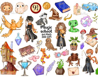 Wizard Magic Clipart Images Magic House Colors Goblet Magician Witch ...