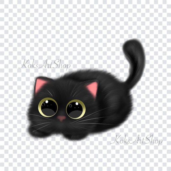 Black Kitten Clipart