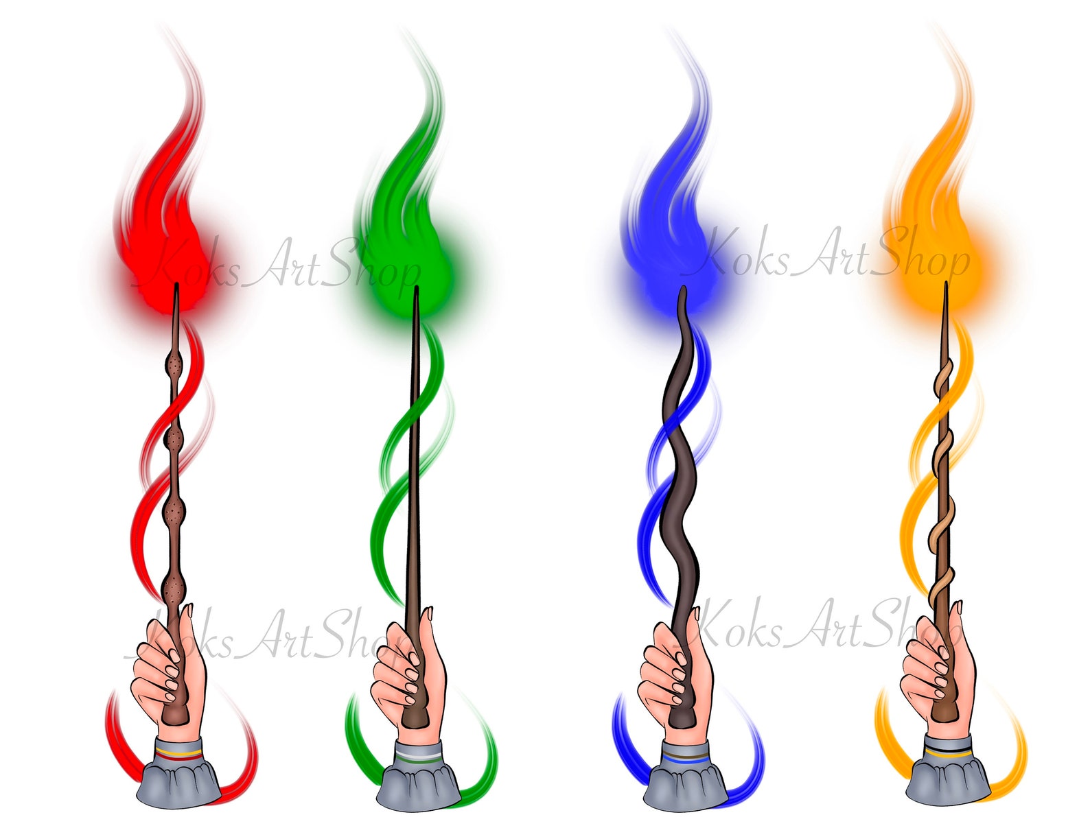 Magic Wand Clipart Magic School Clipart Magic School Png - Etsy